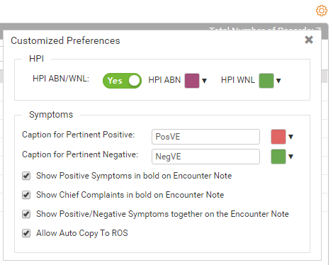 Configure CC/HPI/ROS