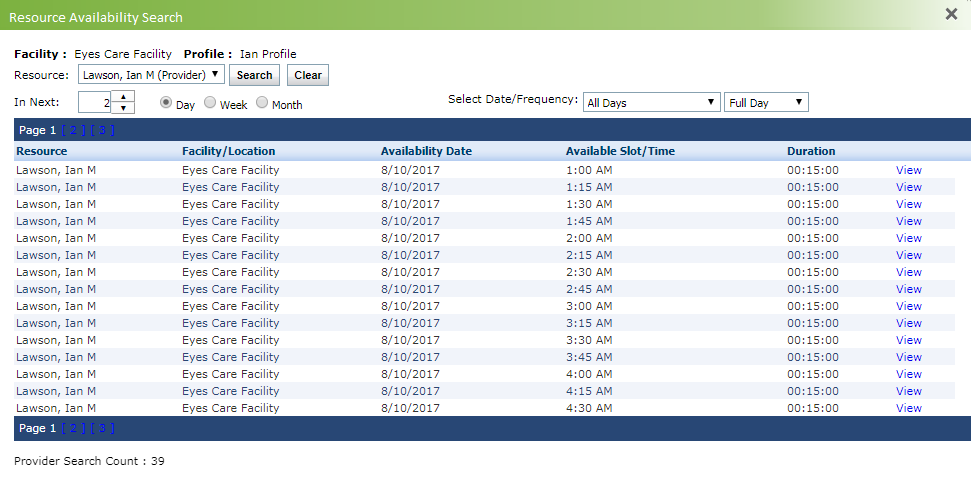 How To Search Provider’s Availability